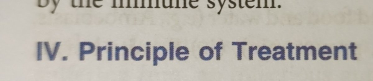 IV. Principle of Treatment | Filo