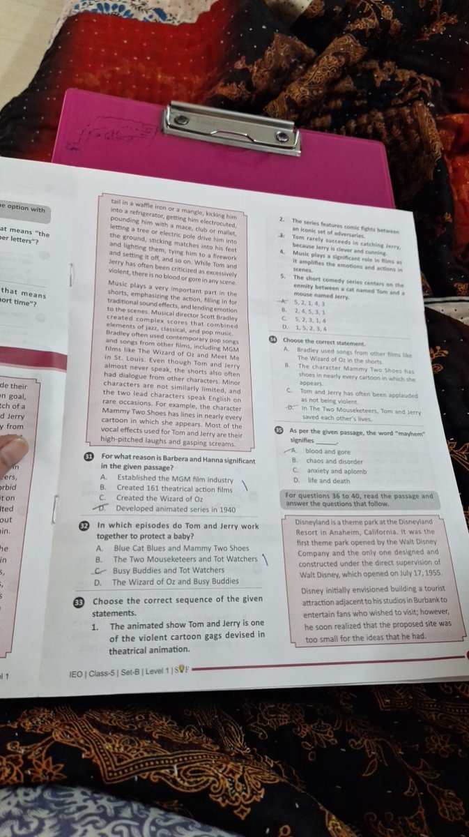 Here are some questions based on the provided text: Passage 1: Tom and J..