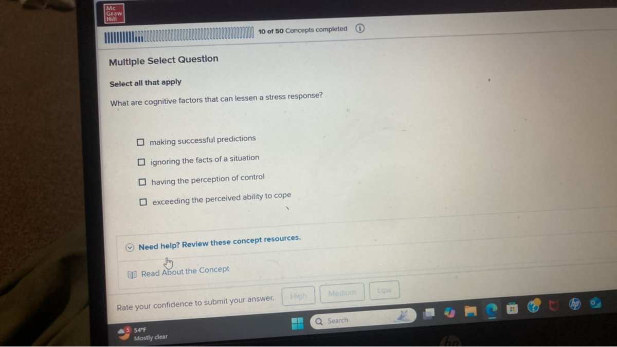 Multiple Select Question Select all that apply What are cognitive factors..