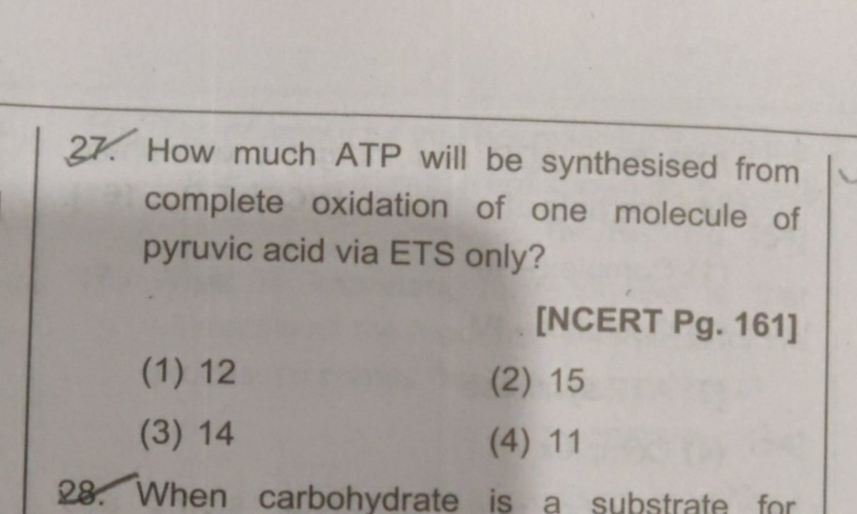 How much ATP will be synthesised from complete oxidation of one molecule