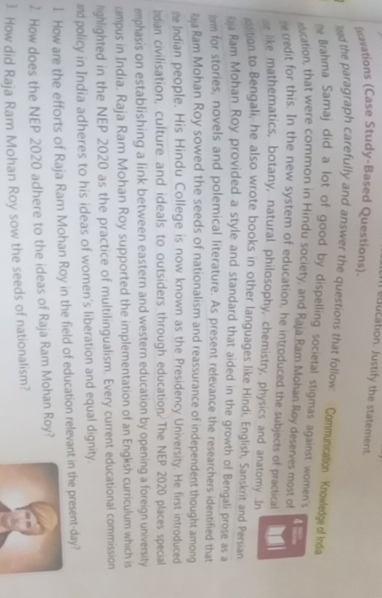 Read the paragraph carefully and answer the questions that follow: The B..