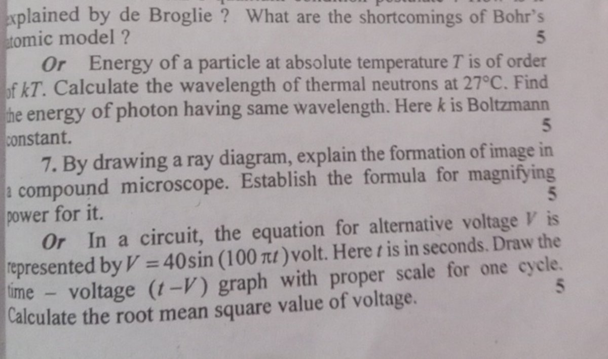 By drawing a ray diagram, explain the formation of image in a compound mi..