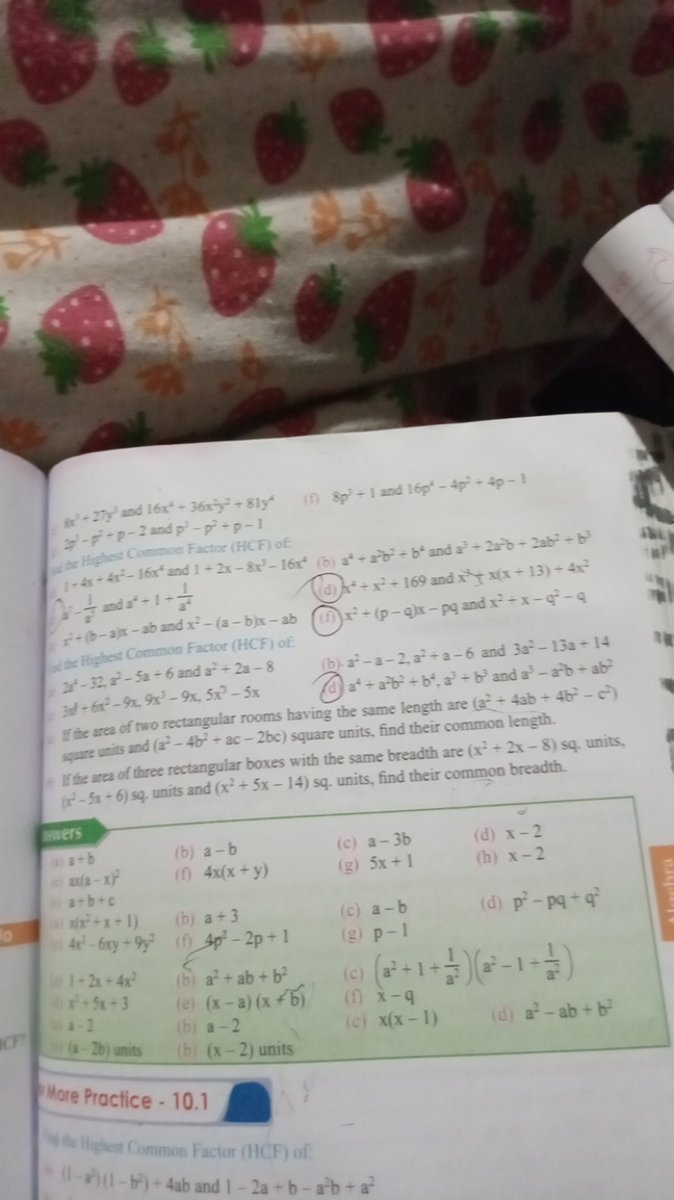 If the area of two rectangular rooms having the same length are (a^2 + 4a..