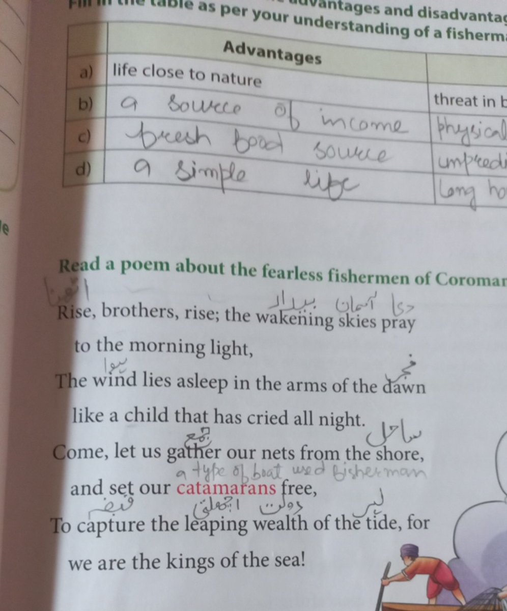 Read a poem about the fearless fishermen of Coromandel: Rise, brothers,