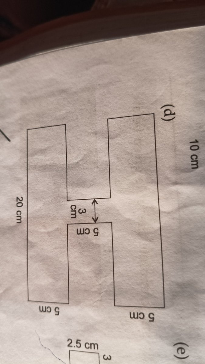 The image shows a diagram with several rectangles and dimensions provided..