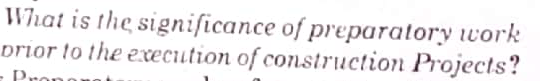 What is the significance of preparatory work prior to the execution of co..