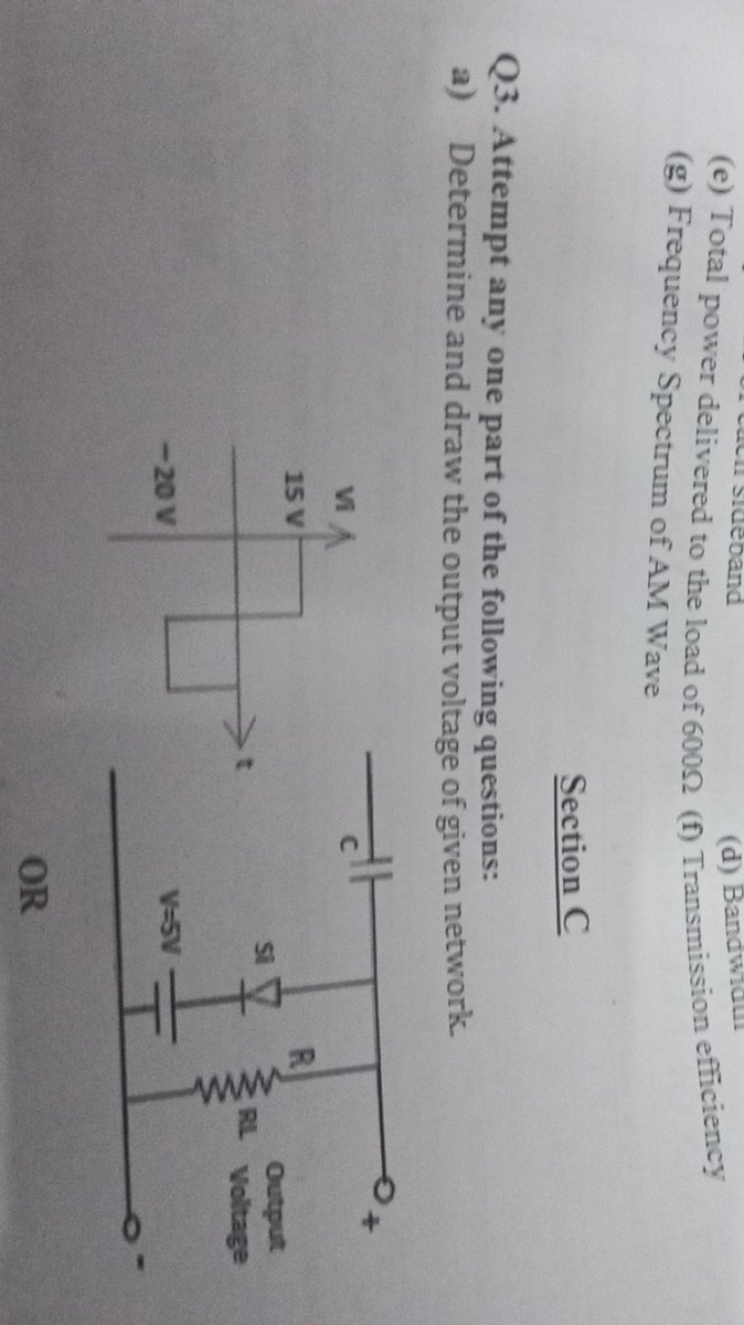 Q3. Attempt any one part of the following questions: a) Determine and dra..