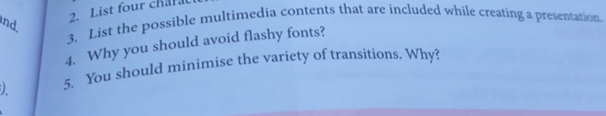 List the possible multimedia contents that are included while creating a