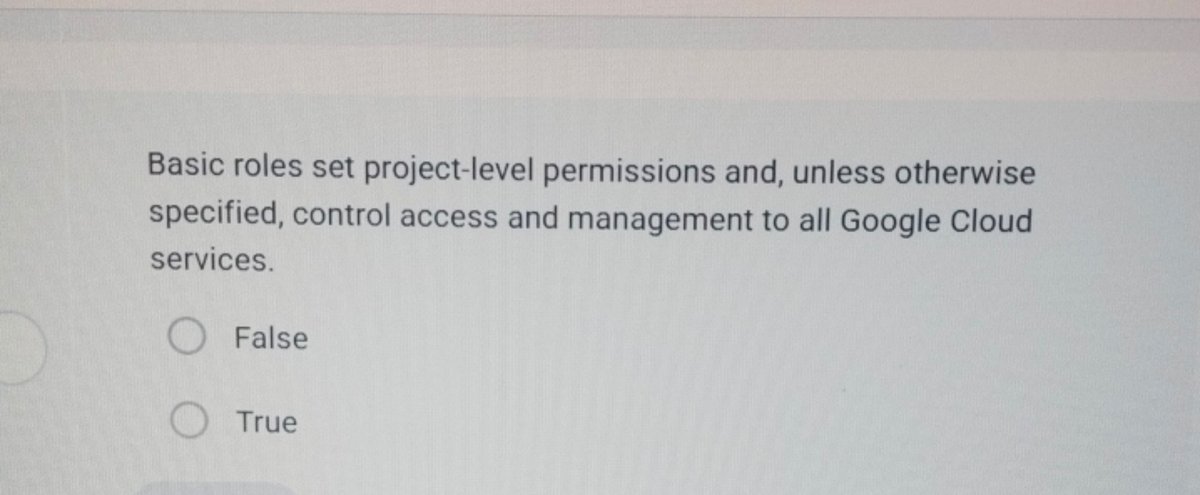 Basic roles set project-level permissions and, unless otherwise specified..