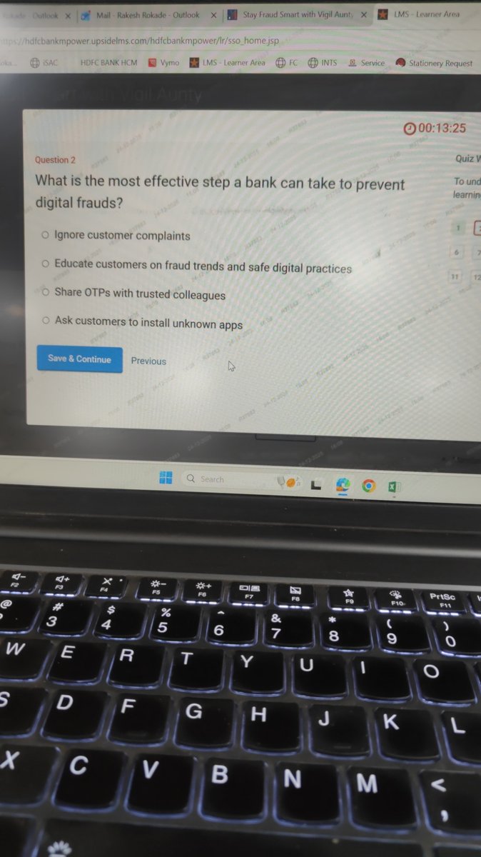 What is the most effective step a bank can take to prevent digital frauds..