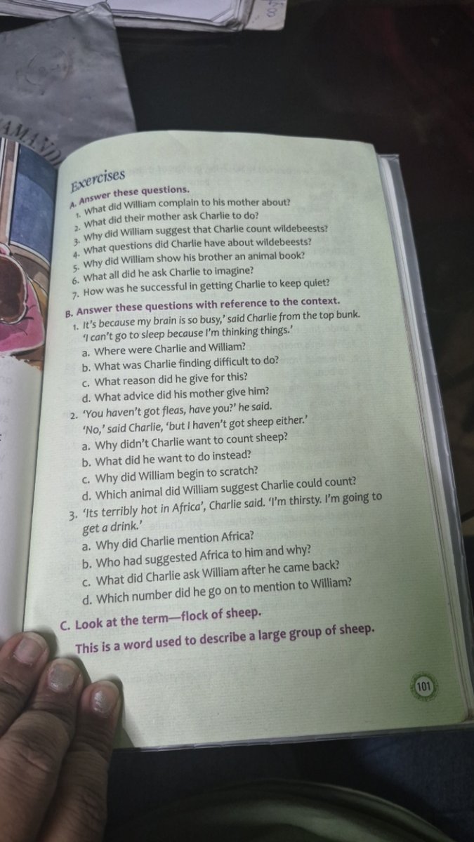 Here are some questions based on a text. Please provide answers to them.