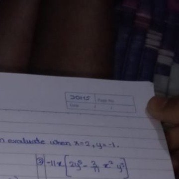 Evaluate the expression when x = 2 and y = -1: -11x [2y³ - (3/11)x²y²]..