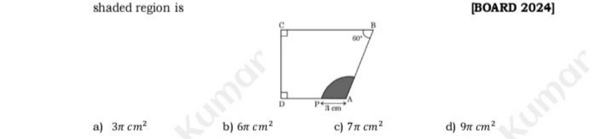 In the quadrilateral ABCD, angles at C and D are 90 degrees, and angle B