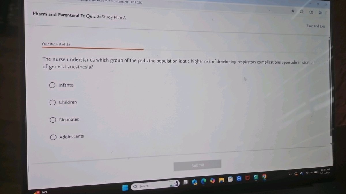 The nurse understands which group of the pediatric population is at a hig..