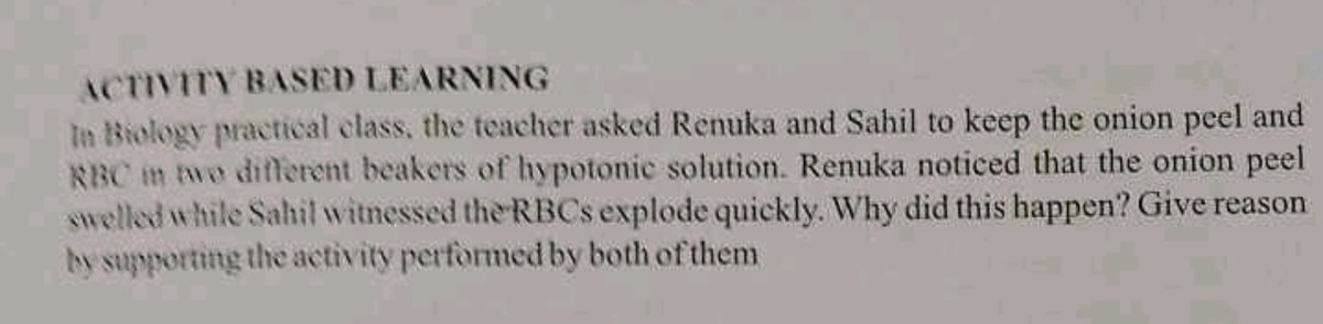 Question: In a Biology practical class, the teacher asked Renuka and Sah..