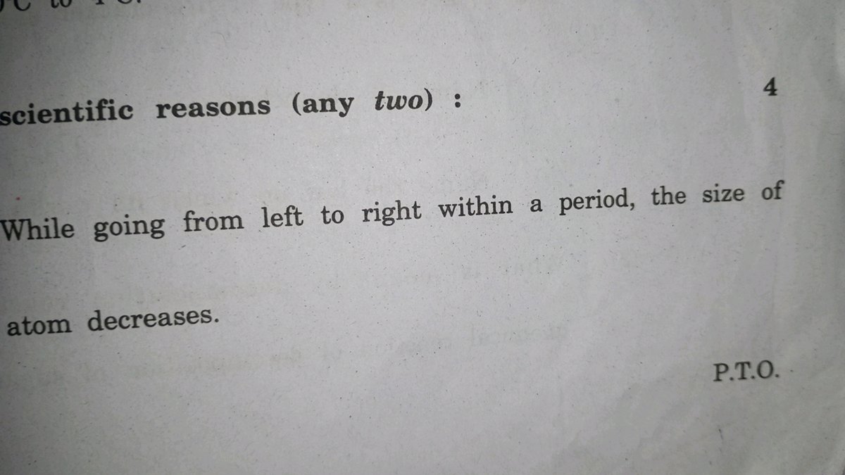 Question Why Does The Size Of An Atom Decrease From Left To Right Across 1875