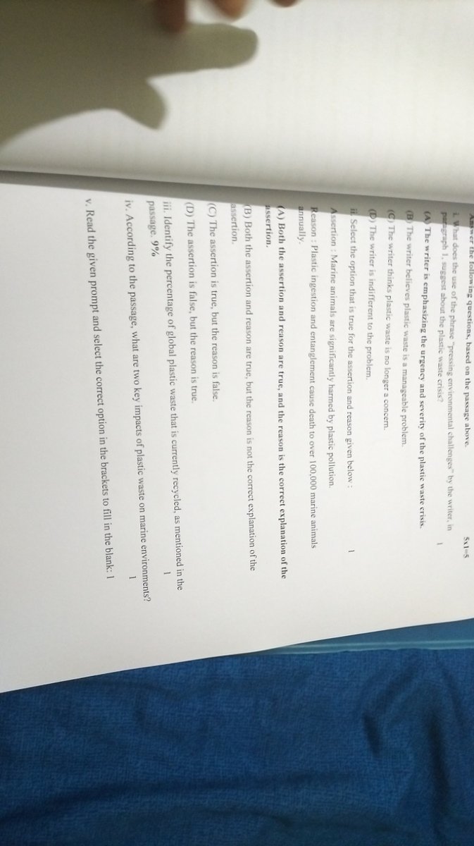 Answer the following questions, based on the passage above. i. What does..