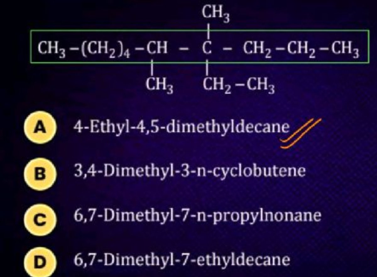 Identify the correct IUPAC name for the following organic compound: CH3..
