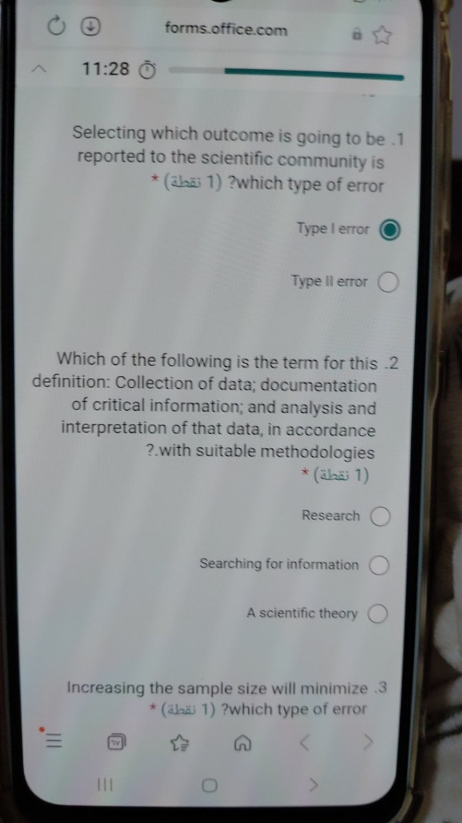 Selecting which outcome is going to be reported to the scientific communi..