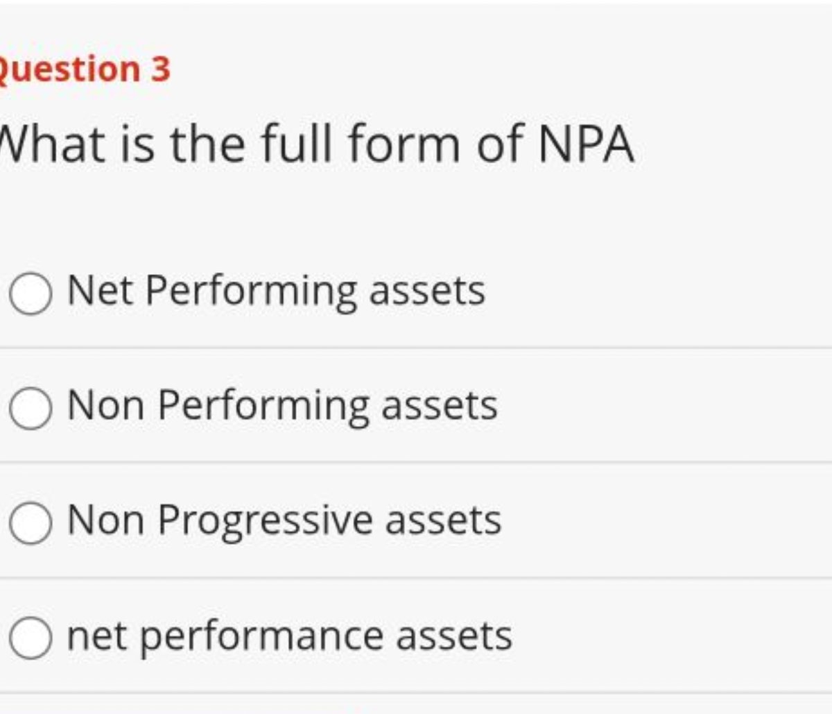 What is the full form of NPA? | Filo