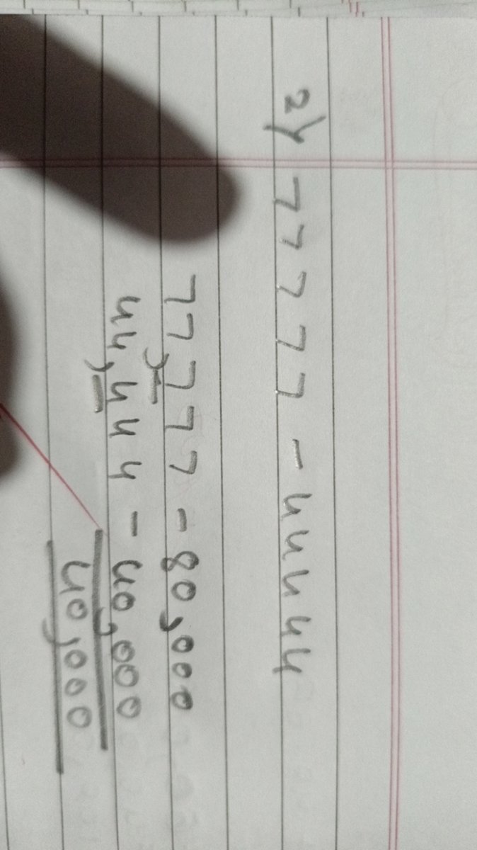 The image shows a handwritten mathematical problem. It appears to be a su..