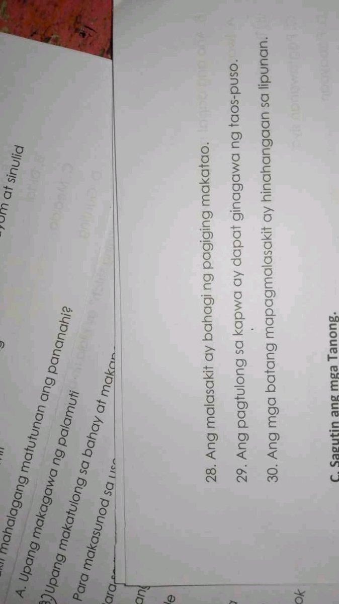 Ang malasakit ay bahagi ng pagiging makatao. Ang pagtulong sa kapwa ay da..