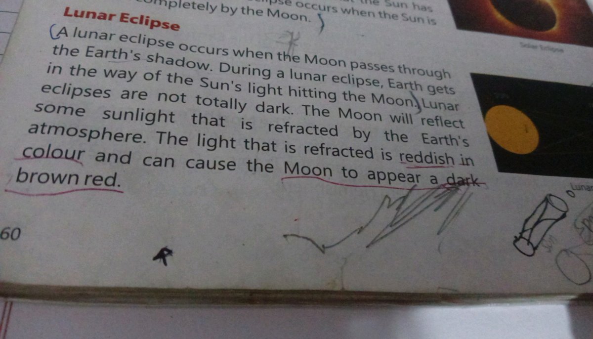 A lunar eclipse occurs when the Moon passes through the Earth's shadow. D..