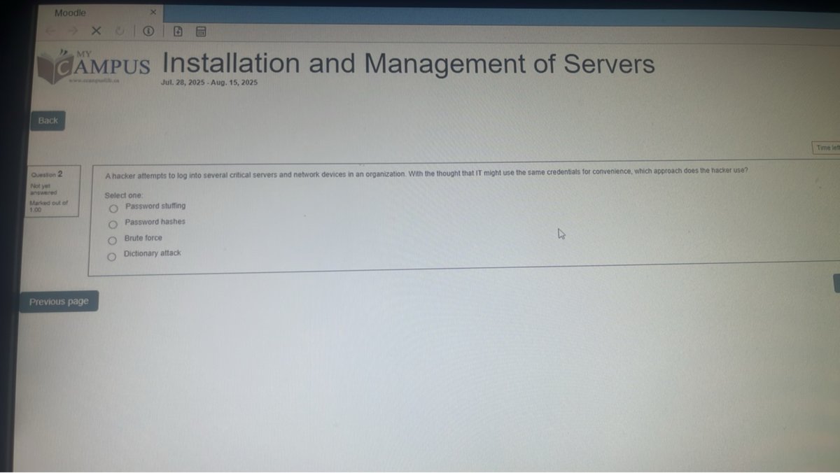 A hacker attempts to log into several critical servers and network device..