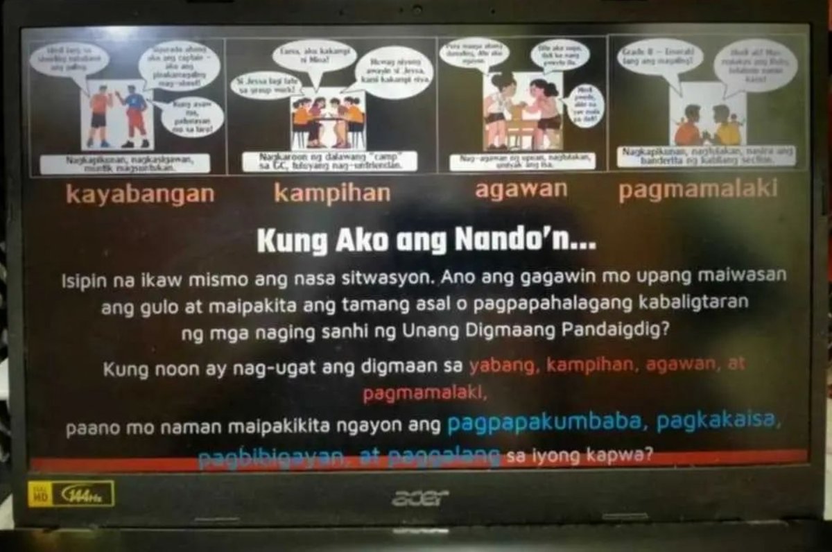 Kung Ako ang Nando'n... Isipin na ikaw mismo ang nasa sitwasyon. Ano ang..