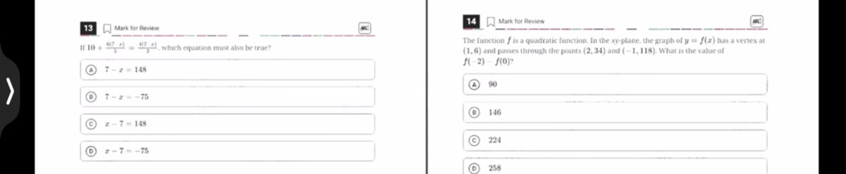 If 10 + \frac{6(7-x)}{5} = \frac{4(7-x)}{2}, which equation must also be