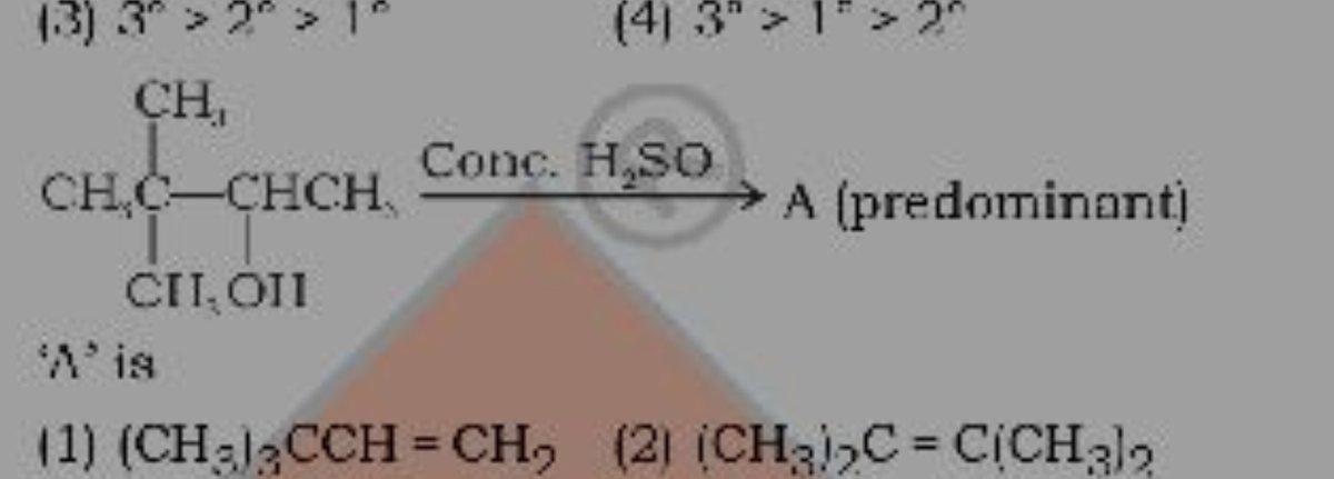 What is the predominant product 'A' formed when the following compound un..