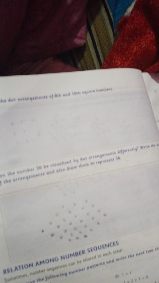 Draw the dot arrangements of 8th and 10th square numbers. Can the number