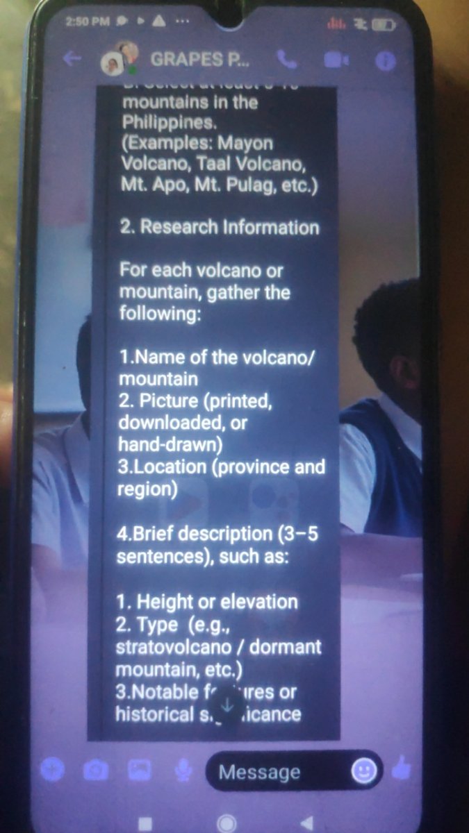 Select at least 5-10 mountains in the Philippines. (Examples: Mayon Volca..