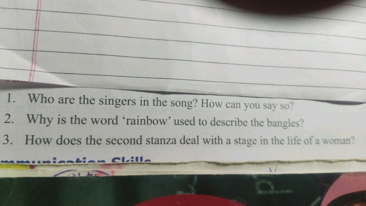 Who are the singers in the song? How can you say so? Why is the word 'rai..