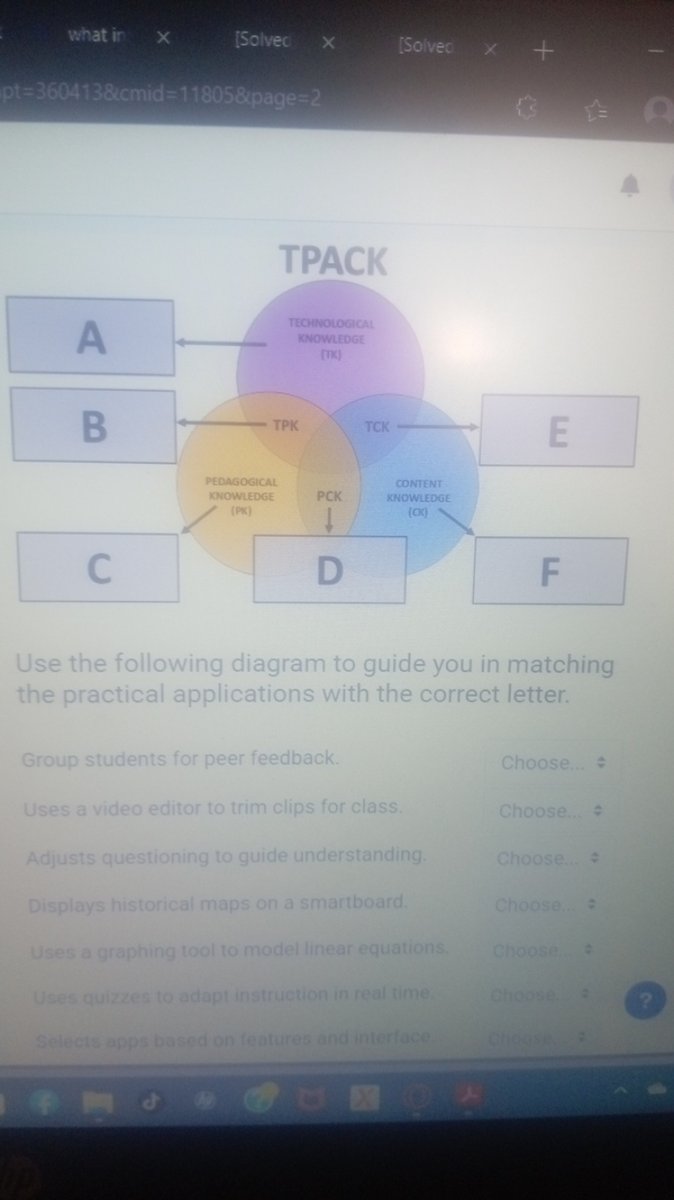 Use the following diagram to guide you in matching the practical applicat..