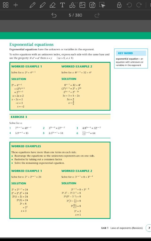 Solve for x: 7^{3x+1} = 49^{x-1} 3^{2x+1} = 27^{x-2} 4.8^{2x+1} = 32^{x+..