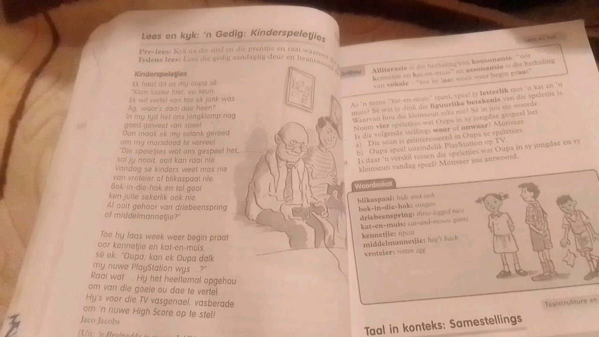 Lees en kyk: 'n Gedig: Kinderspeletjies Pre-lees: Kyk na die titel en di..