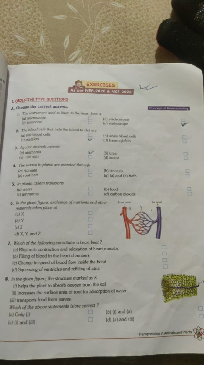 I. OBJECTIVE TYPE QUESTIONS A. Choose the correct answer. The instrument..