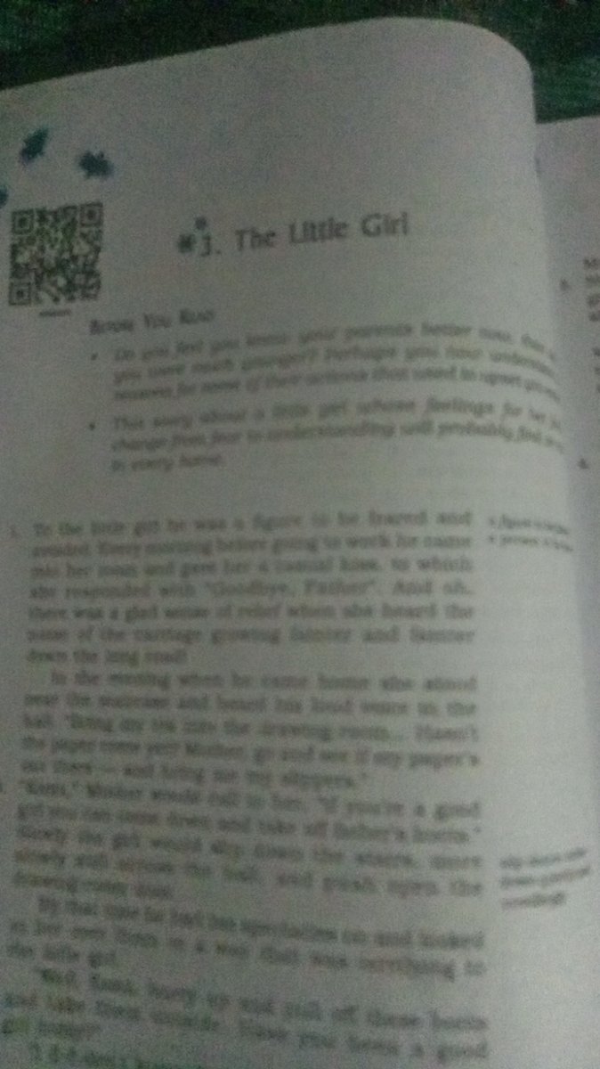 The Little Girl Before You Read Do you feel you know your parents bette..
