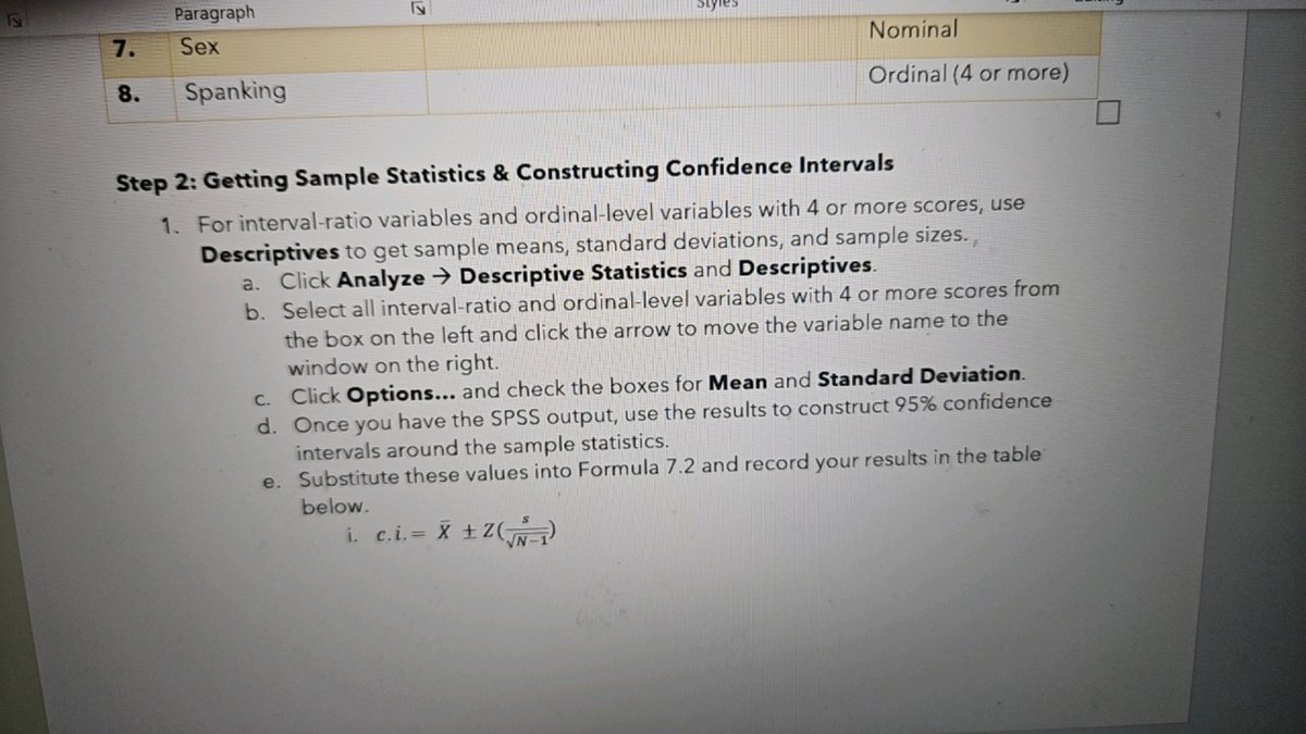 Step 2: Getting Sample Statistics & Constructing Confidence Intervals Fo..