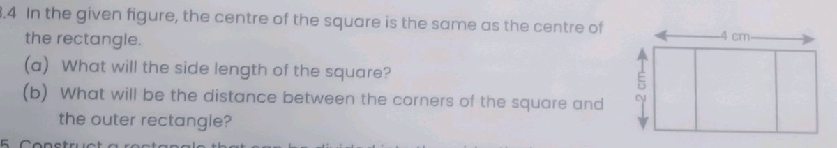 In the given figure, the centre of the square is the same as the centre o..