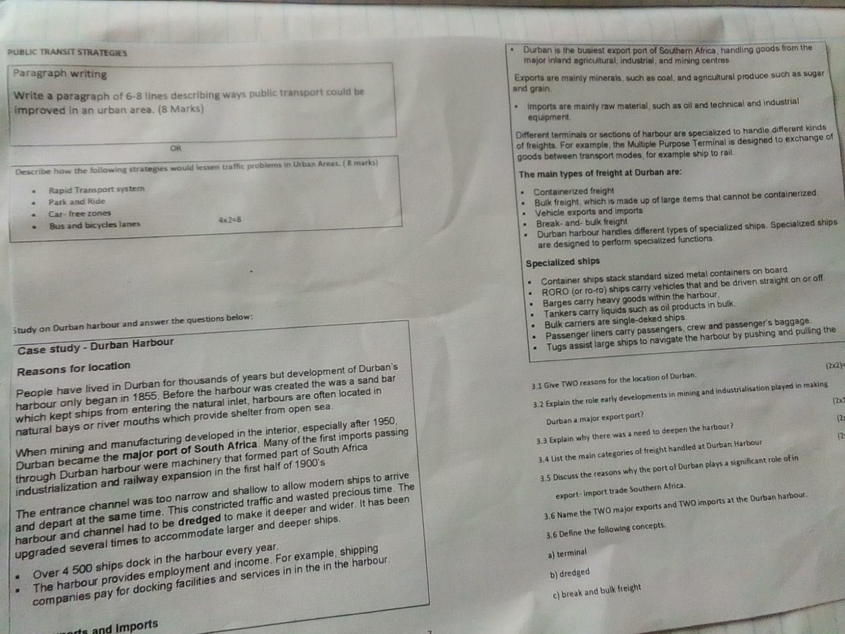 PUBLIC TRANSIT STRATEGIES Paragraph writing Write a paragraph of 6-8 lin..