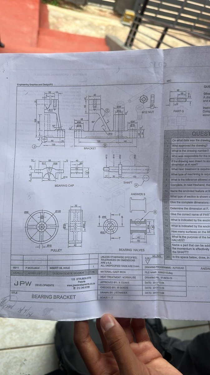 Here are the questions based on the provided drawing: On what date was t..