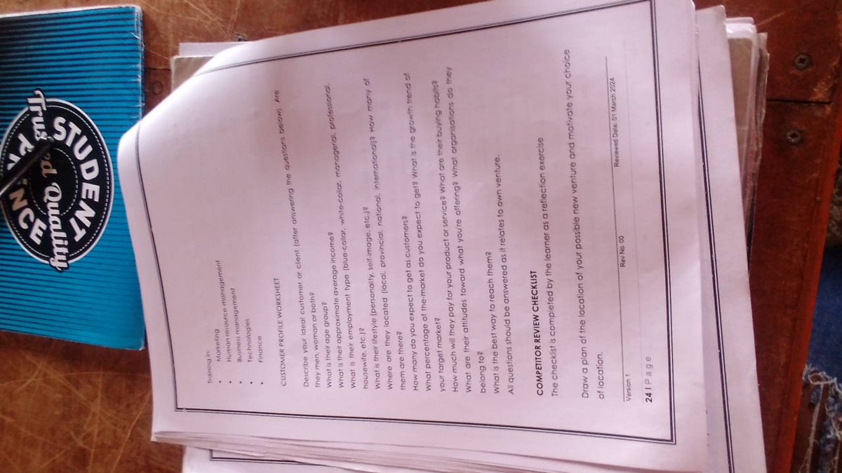 CUSTOMER PROFILE WORKSHEET Describe your ideal customer or client (after
