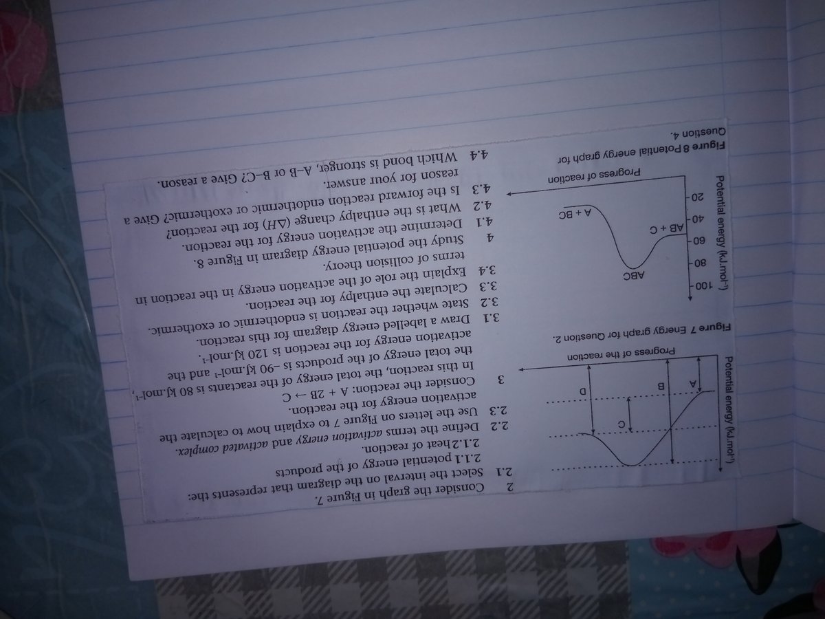 Here are multiple questions based on provided energy diagrams: Question
