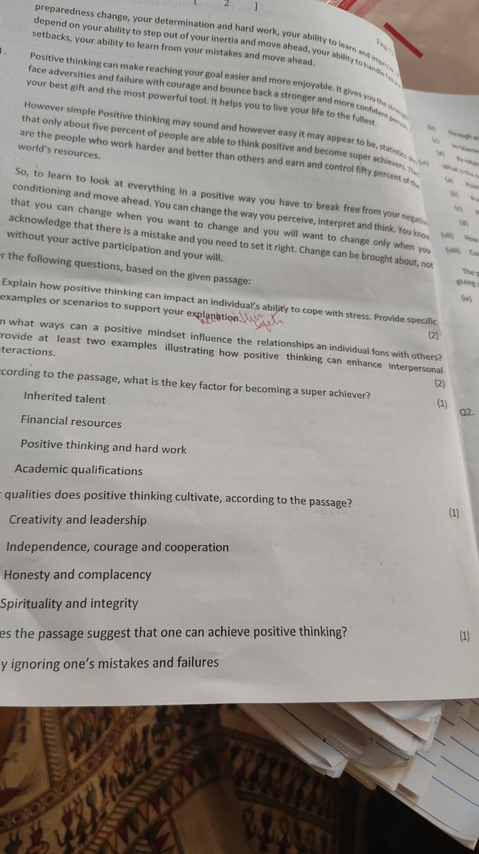 Answer the following questions, based on the given passage: Explain how