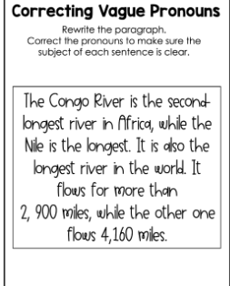Rewrite the paragraph. Correct the pronouns to make sure the subject of e..