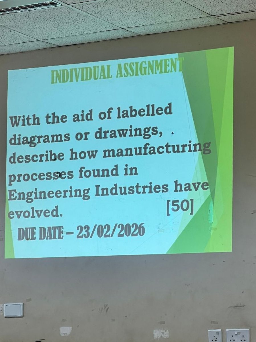 INDIVIDUAL ASSIGNMENT With the aid of labelled diagrams or drawings, des..