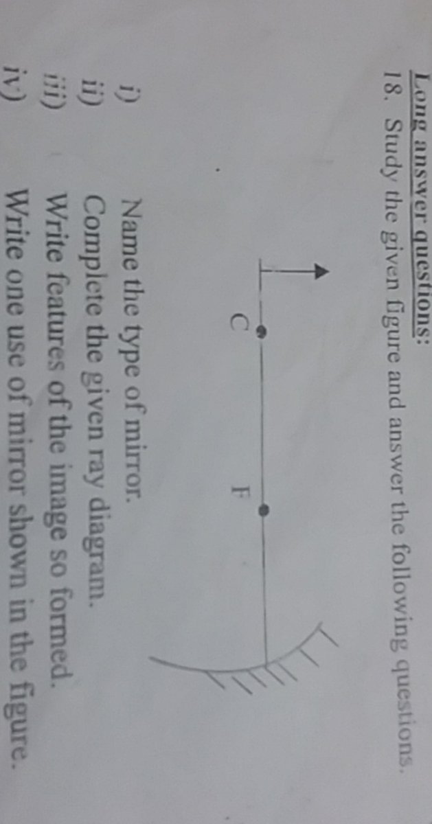Long answer questions: Study the given figure and answer the following qu..