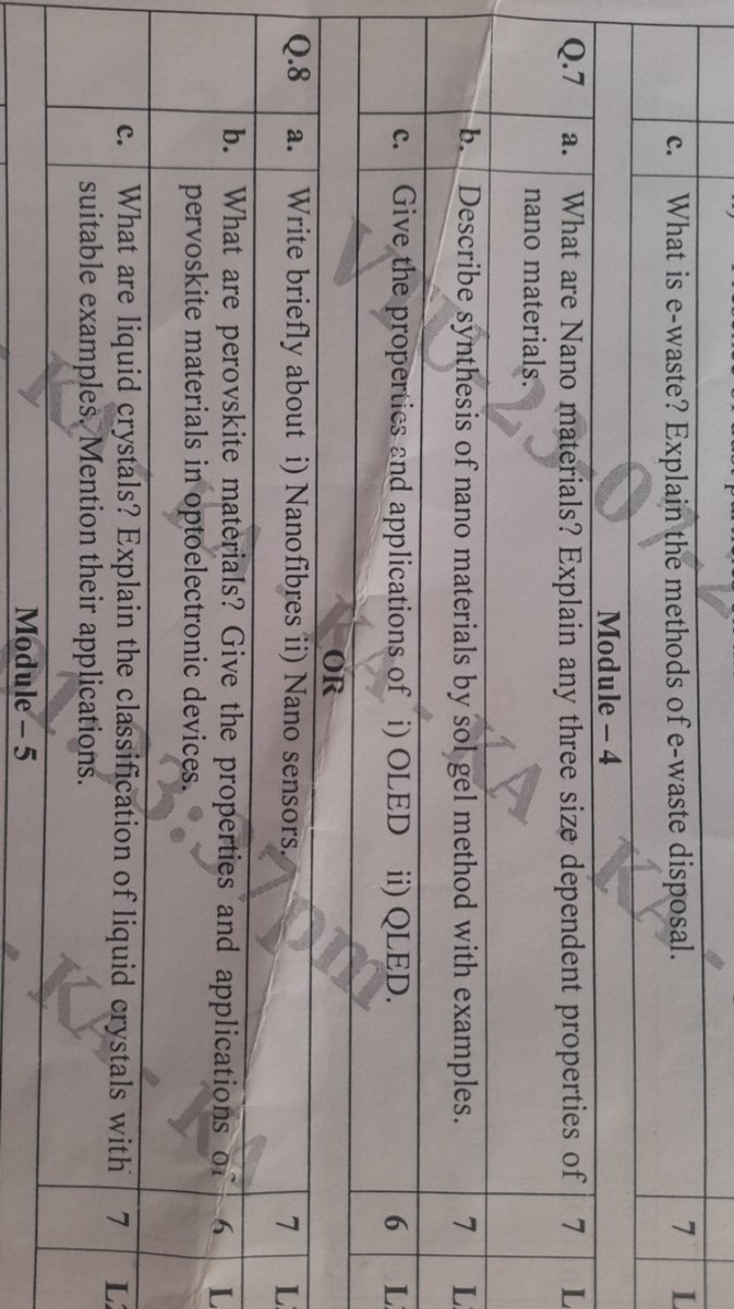 Here are the questions from Module 4 and Module 5: Module - 4 Q.7 a. Wh..